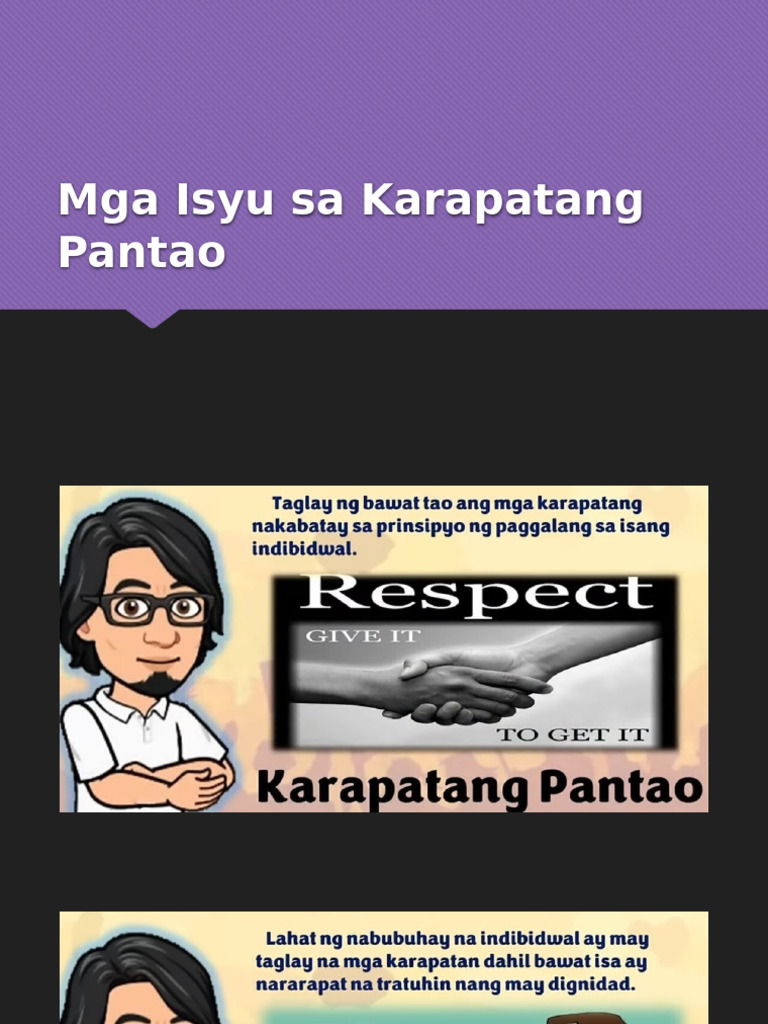 Mga Isyu Sa Karapatang Pantao | PDF