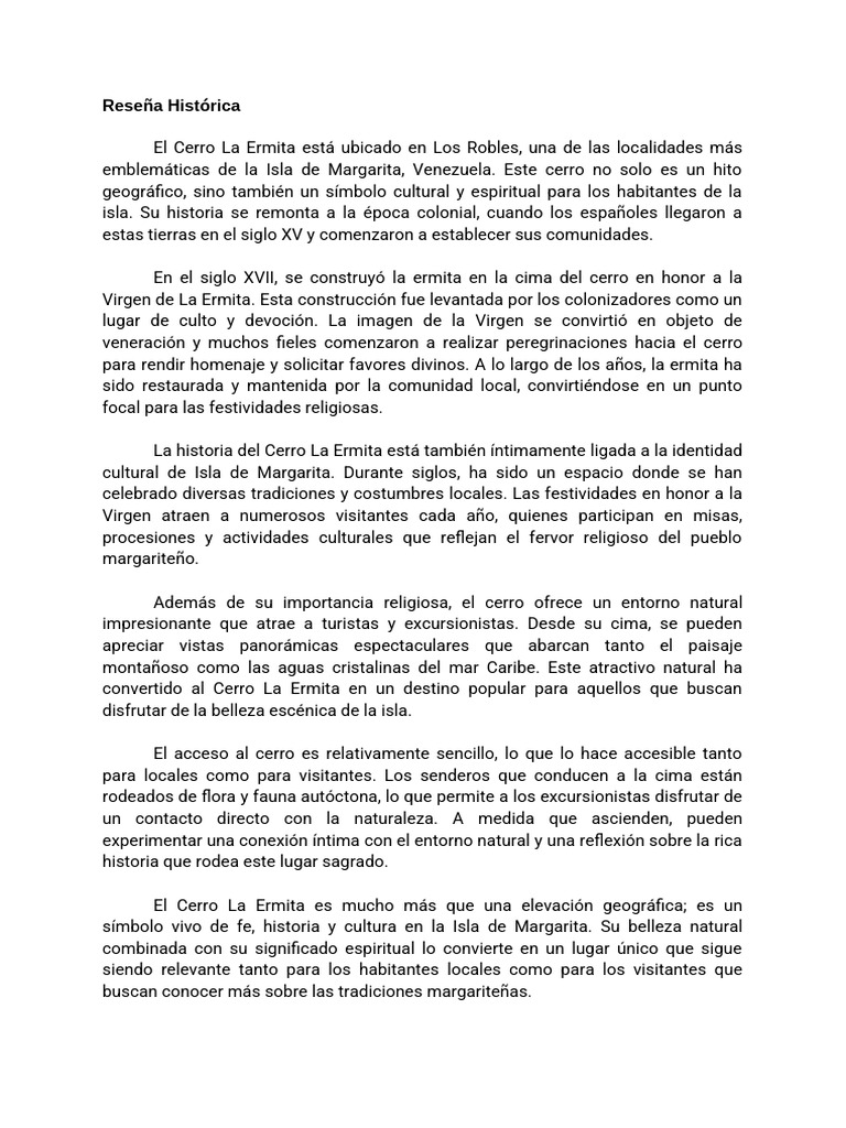 Cerro la Ermita | PDF | Sustentabilidad | Turismo