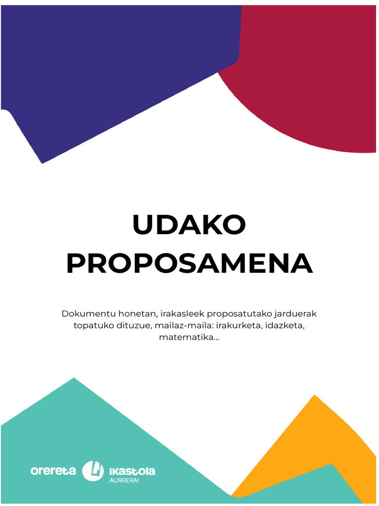 Udako Proposamena | PDF