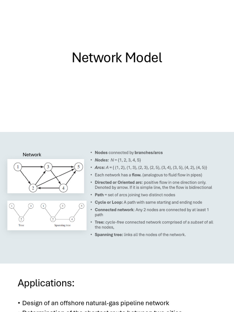 Network Model New | PDF | Mathematical Relations | Algorithms And Data Structures
