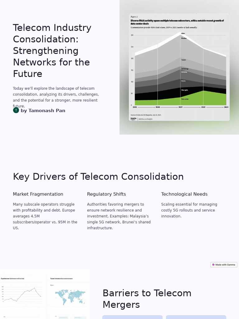 Telecom Industry Consolidation Strengthening Networks For The Future | PDF