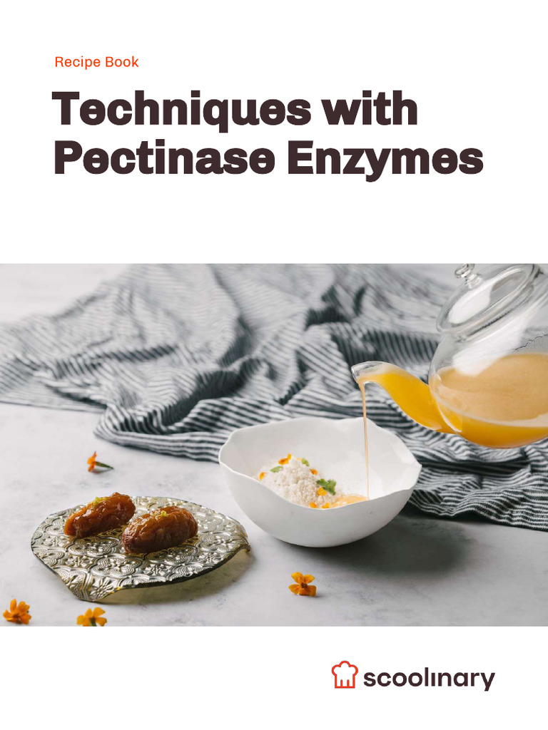 EN Techniques With Pectinase Enzymes Recipe Book | PDF | Ice Cream | Lemon
