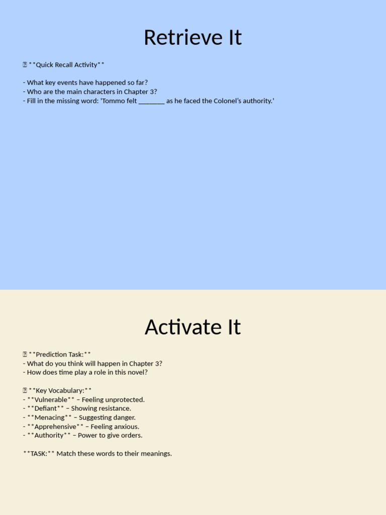 Private Peaceful Chapter 3 Updated Activate | PDF