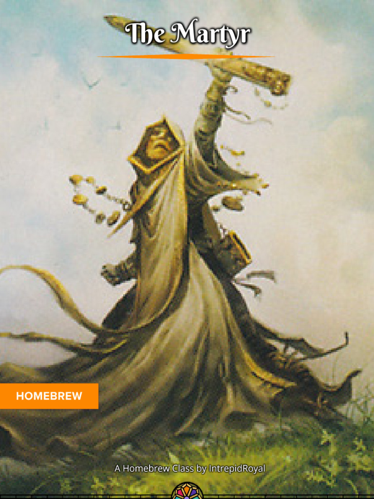 Martyr Class Overview for D&D 5E | PDF