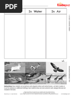 Sorting Animals by Land Air and Sea Worksheet | PDF