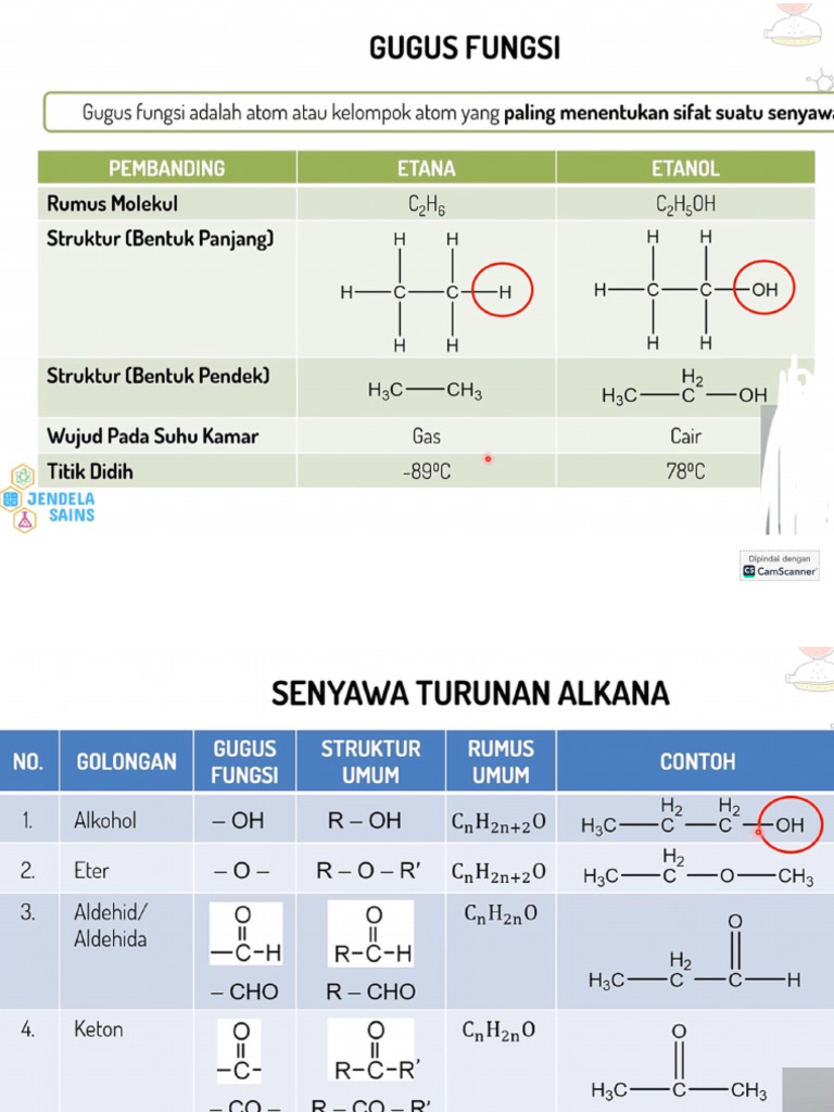Gugus Fungsi, Rumus Dan Struktur Umum | PDF