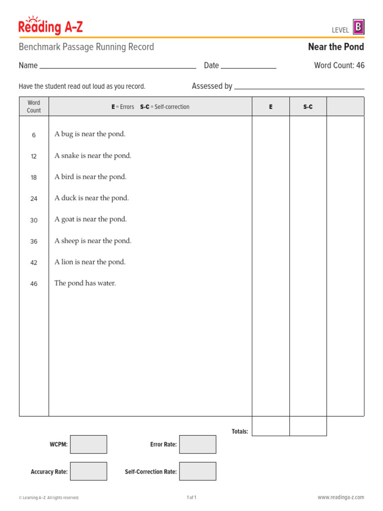 near_the_pond_lvl_b_running_record | PDF