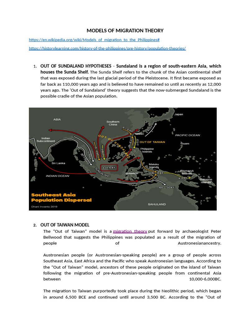 Models of Migration Theory | PDF | Southeast Asia