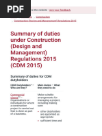 CDM 2015 Guidance Documents | PDF