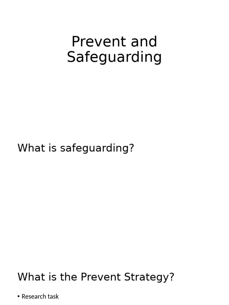 25 Prevent and Safeguarding | PDF