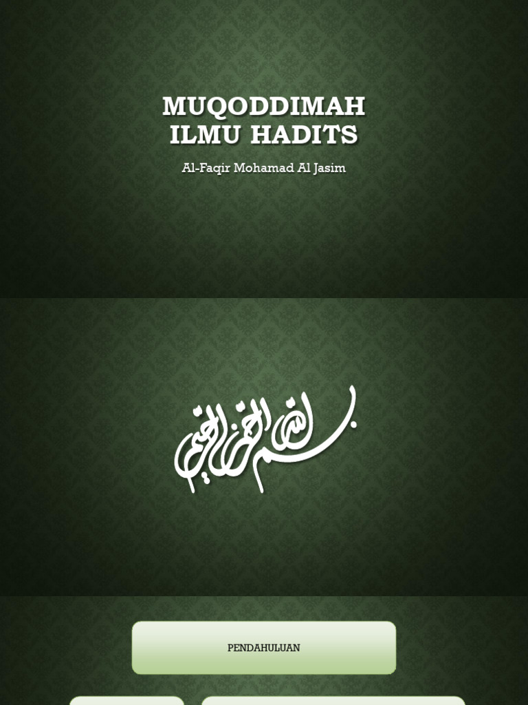 Panduan Lengkap Ilmu Hadits | PDF