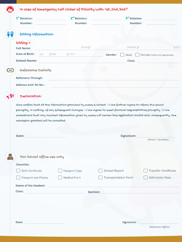 Admission Form Page 2 | PDF