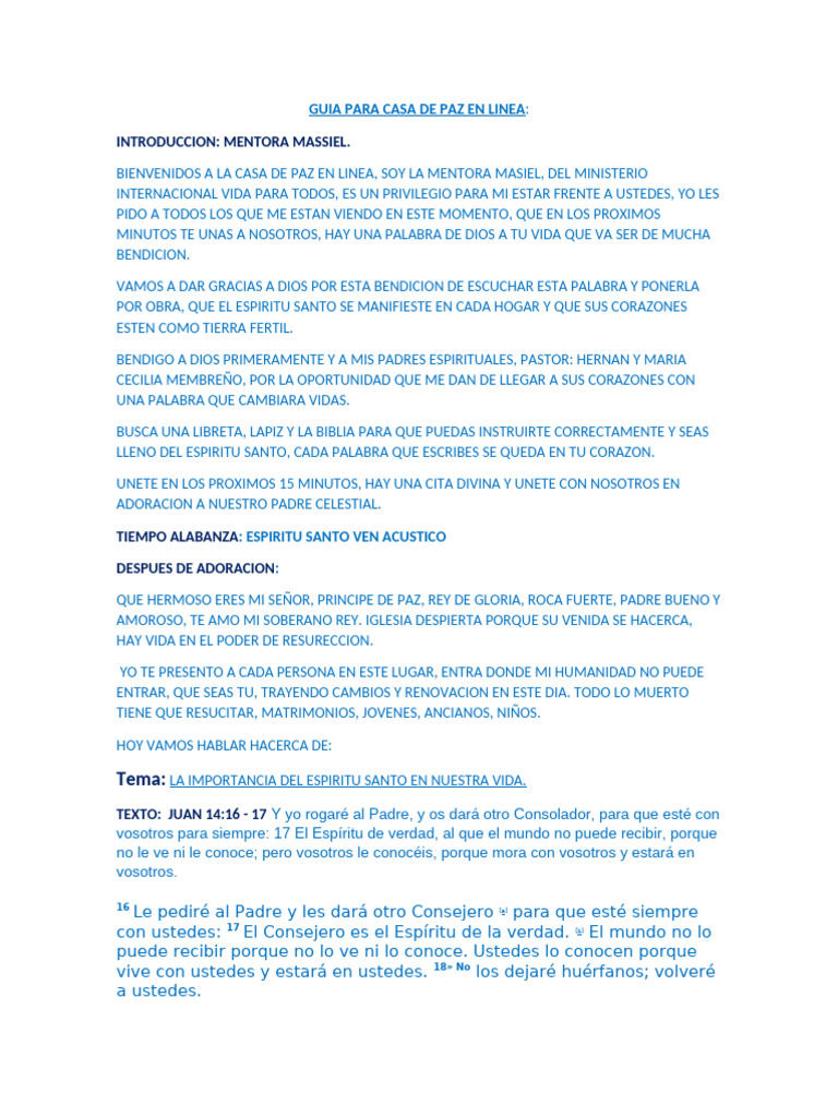 Guia Para Czp en Linea, Mentora Masiel | PDF | Dios el padre | Pecado