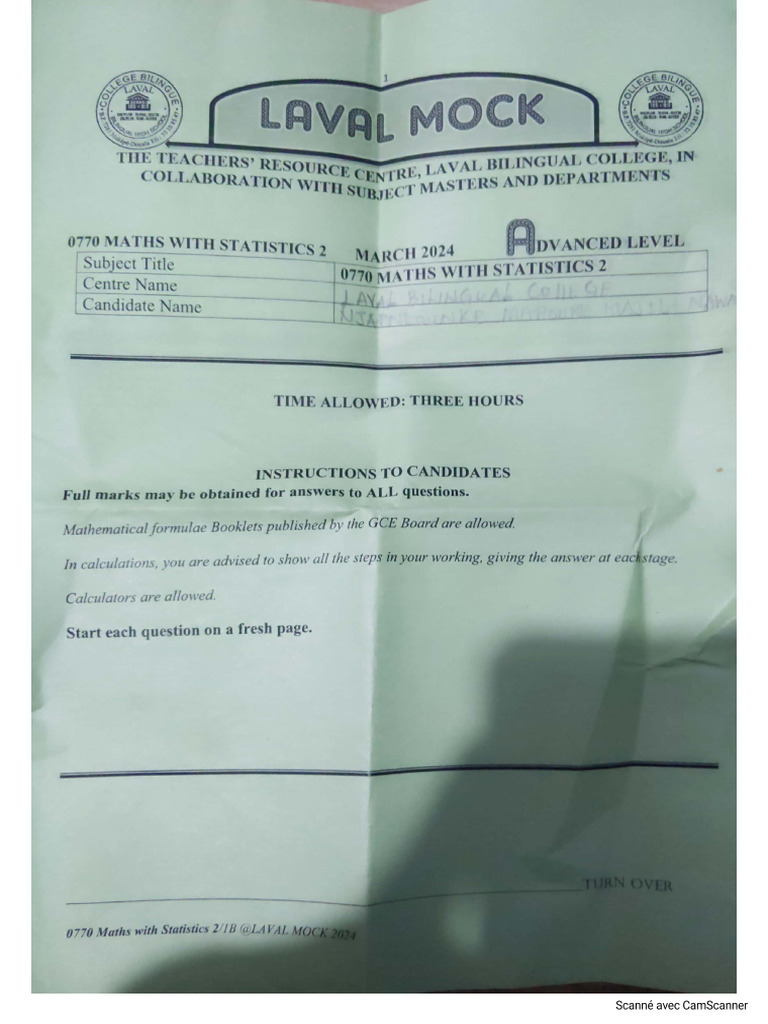 Laval Mock PM 2 2024 | PDF