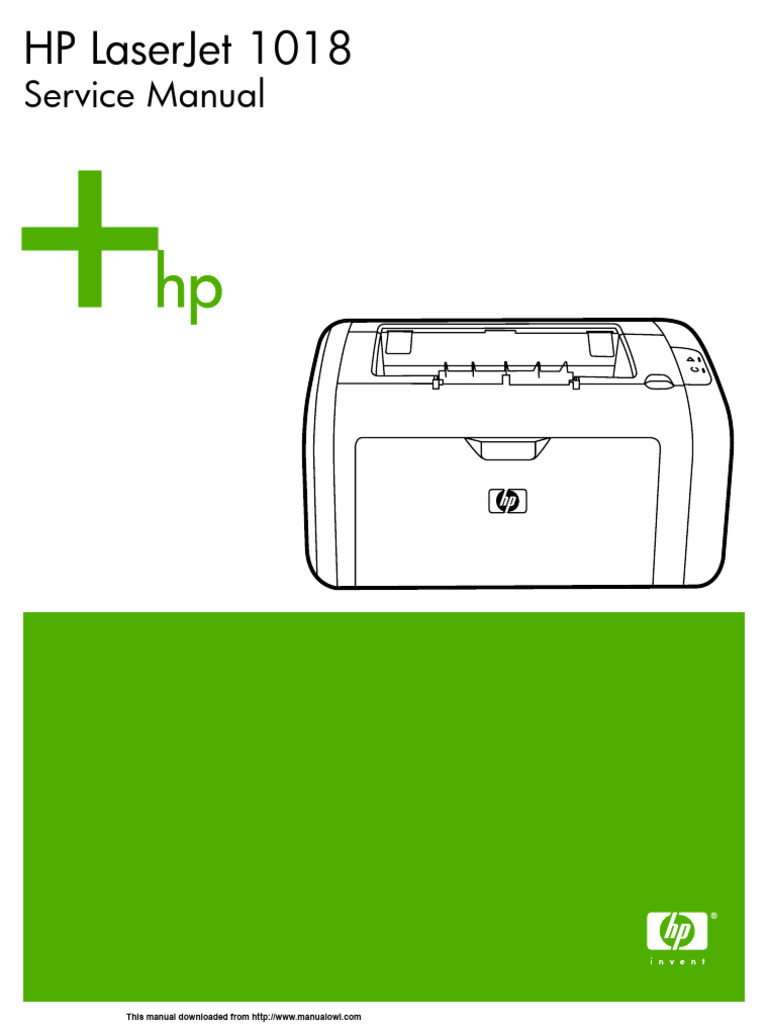Manual HP LASERJET 1018 | PDF | Printer (Computing) | Hewlett Packard