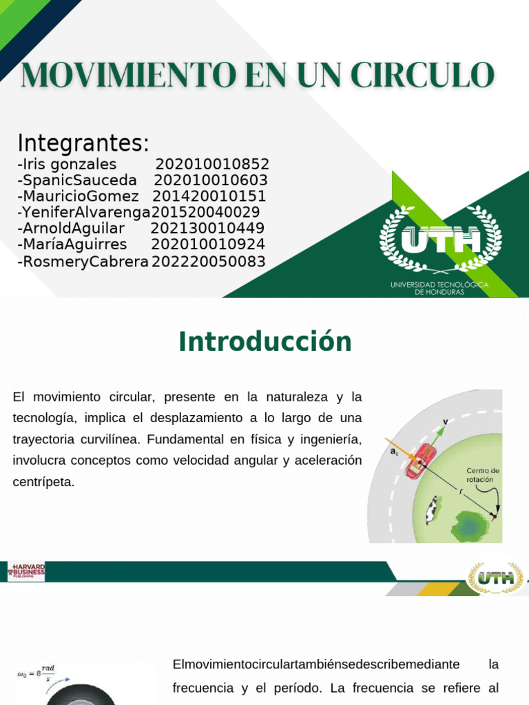 Movimiento en Circulo | PDF | Velocidad | Aceleración