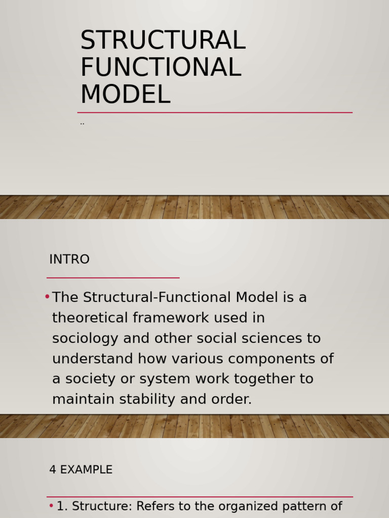 Sociology's Structural-Functional Model | PDF | Sociology | Psychology
