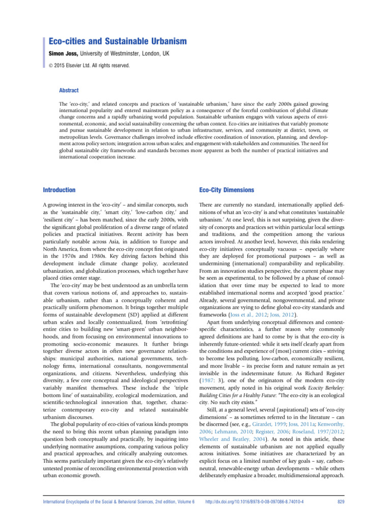 Eco-Cities and Sustainable Urbanism: University of Westminster, London ...
