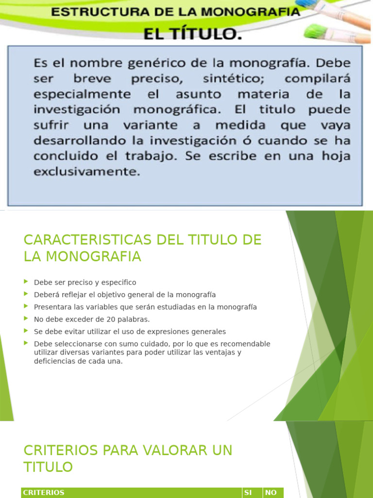 Titulo de La Monografia | PDF