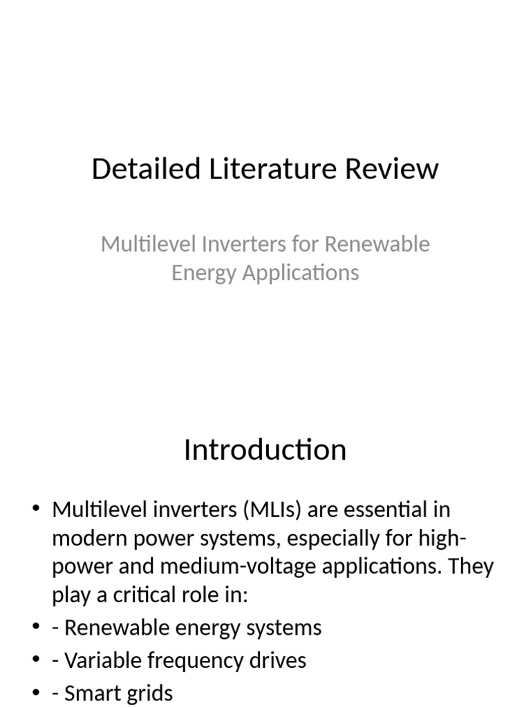 Detailed Literature Review MLIs | PDF