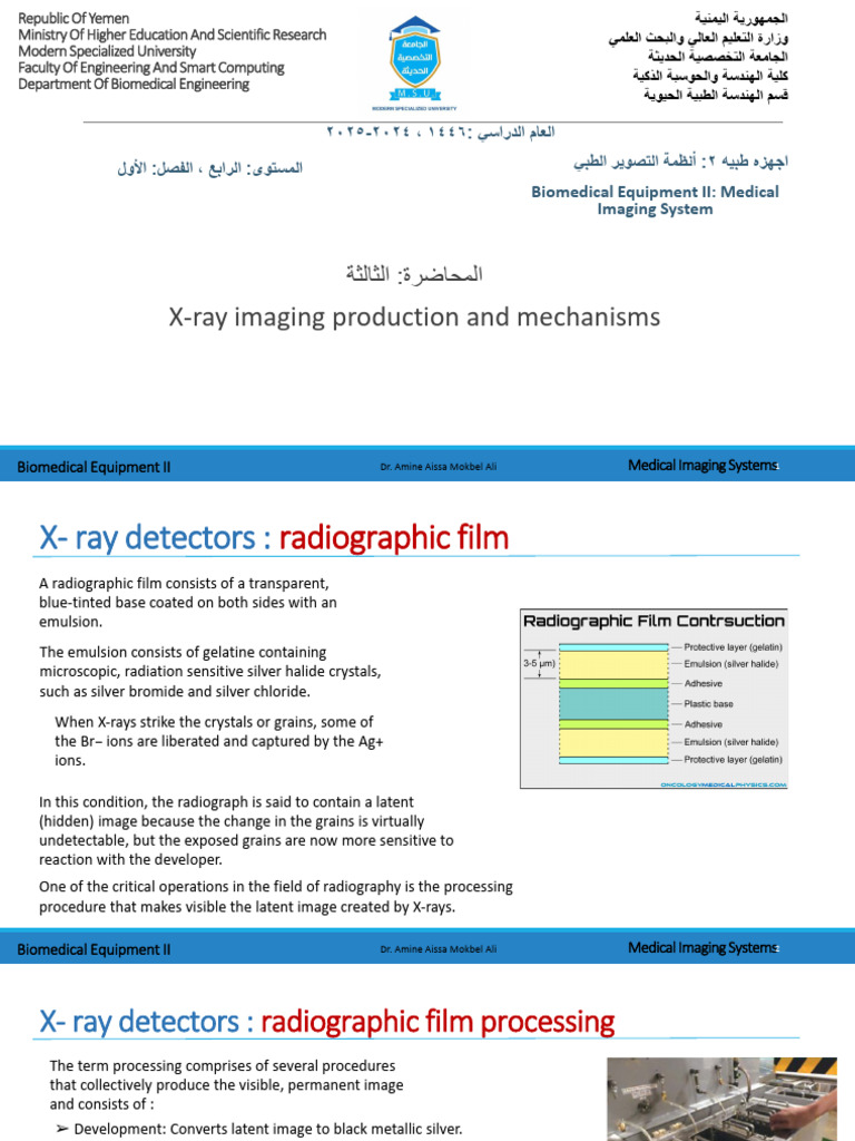 X-ray Imaging Systems Overview | PDF | Radiography | Imaging