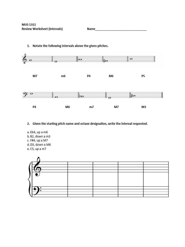 Interval Review WS | PDF