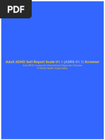 Adult ADHD Symptom Checklist in Spanish | PDF | Attention Deficit ...