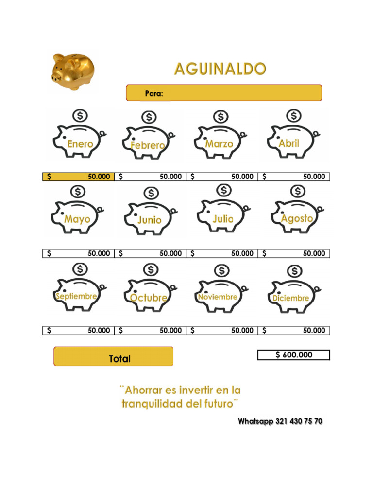 Aguinaldo 600 Mil | PDF