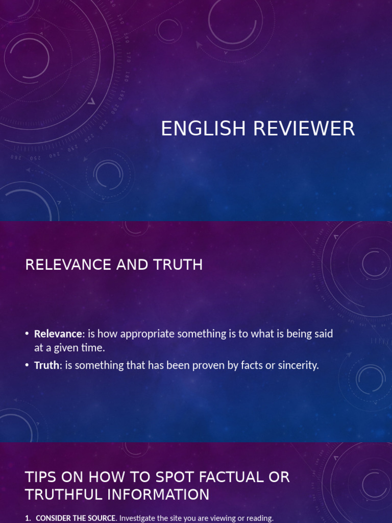 English Reviewer | PDF | Argument | Evidence