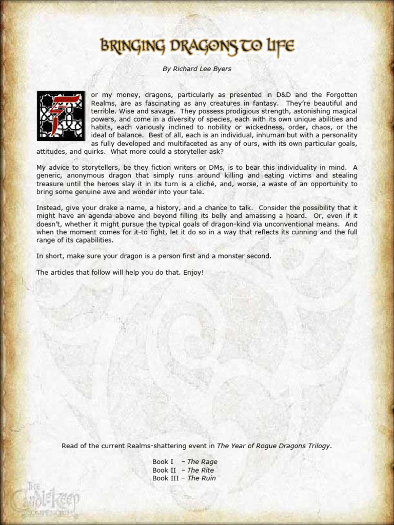 The Candlekeep Compendium - 58 | PDF | Forgotten Realms | Dragon