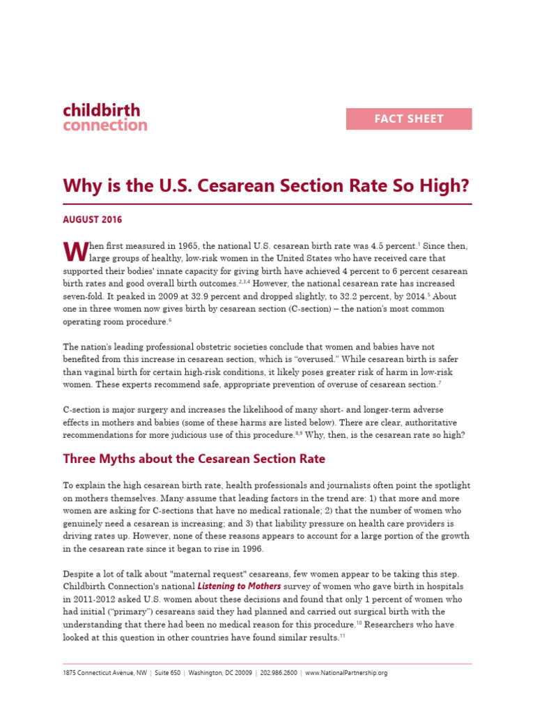 Why Is The C Section Rate So High | PDF | Caesarean Section | Childbirth
