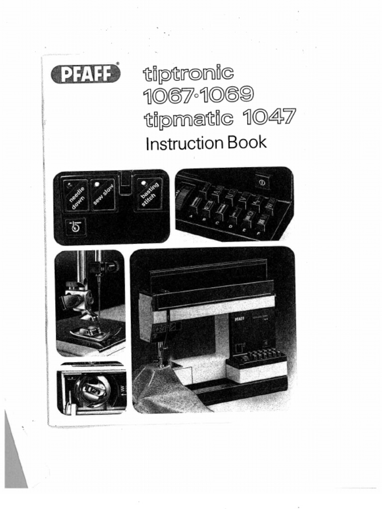 Pfaff 1047-1067-1069 Tipmatic X | PDF | Seam (Sewing) | Ac Power Plugs ...