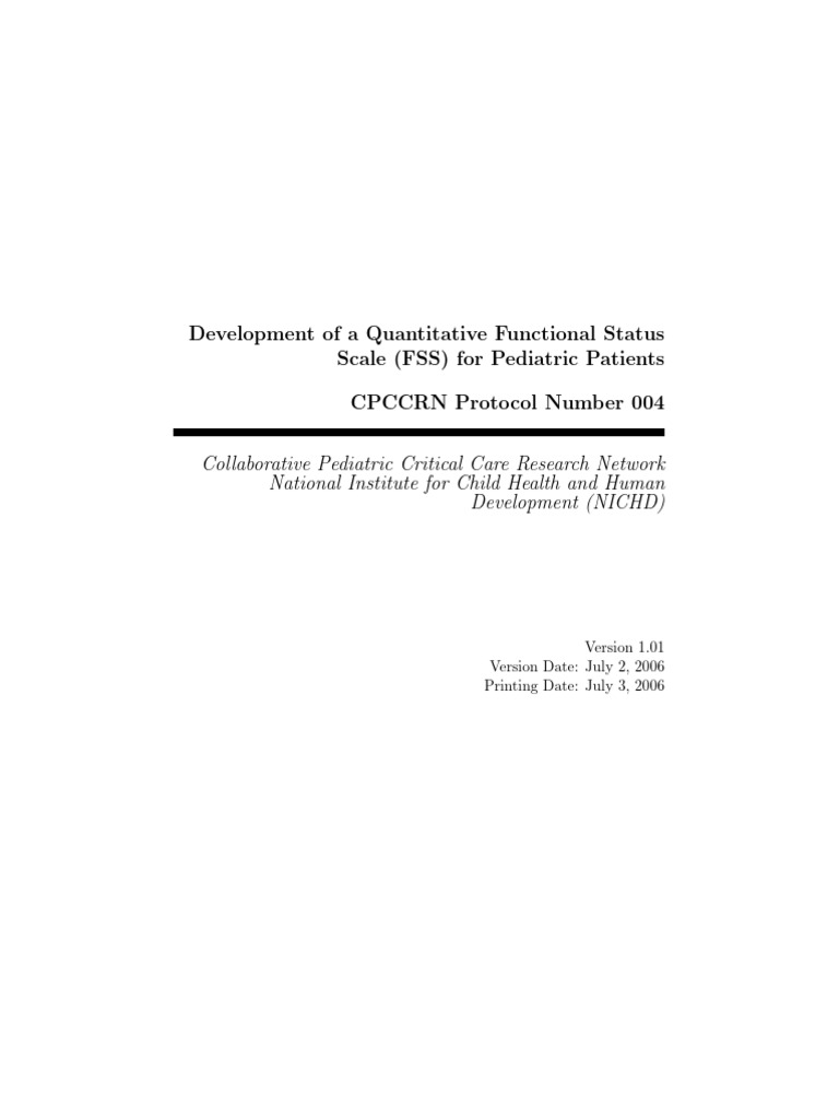 PUD FSS Protocol | PDF | Health Care