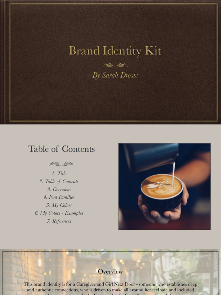 Sarah Droste - Brand Identity Kit | PDF | Typography | Graphic Design