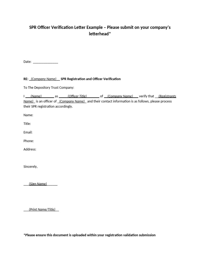 SPR Authorization Letter | PDF
