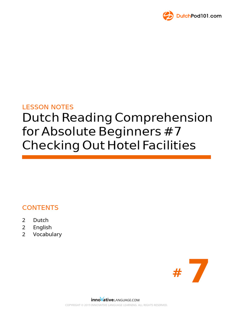 Dutch Reading Comprehension For Absolute Beginners #7 Checking Out ...