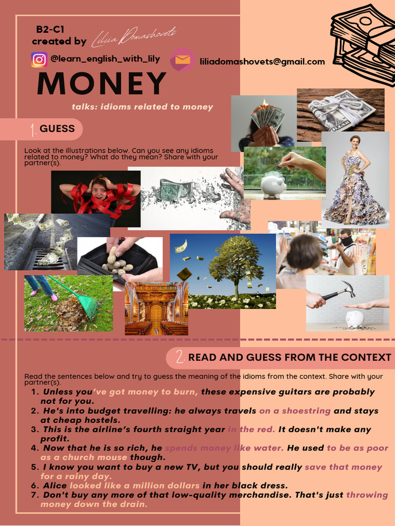 Money Idioms Explained: A Learning Guide | PDF