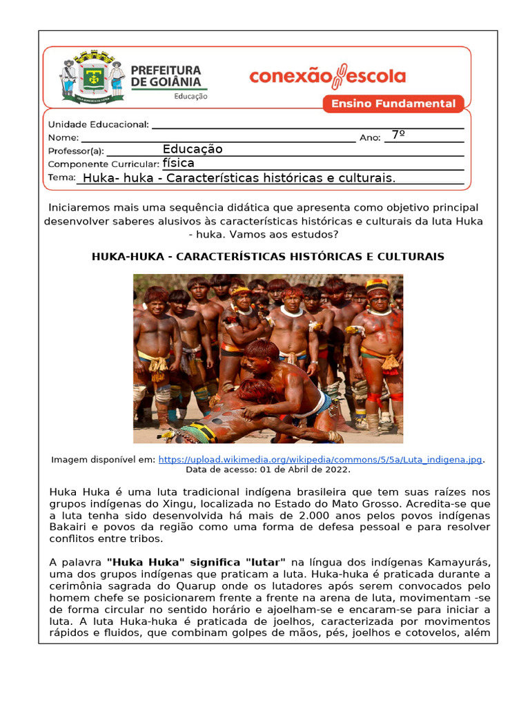 Características da Luta Huka-Huka | PDF