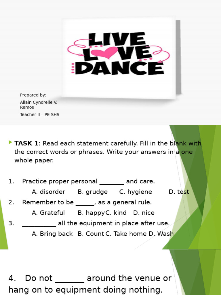 Dance Etiquette and Safety Guidelines | PDF