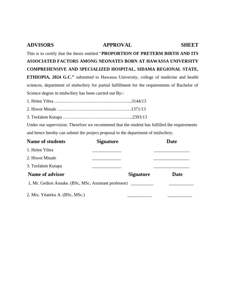 Approval Sheet | PDF