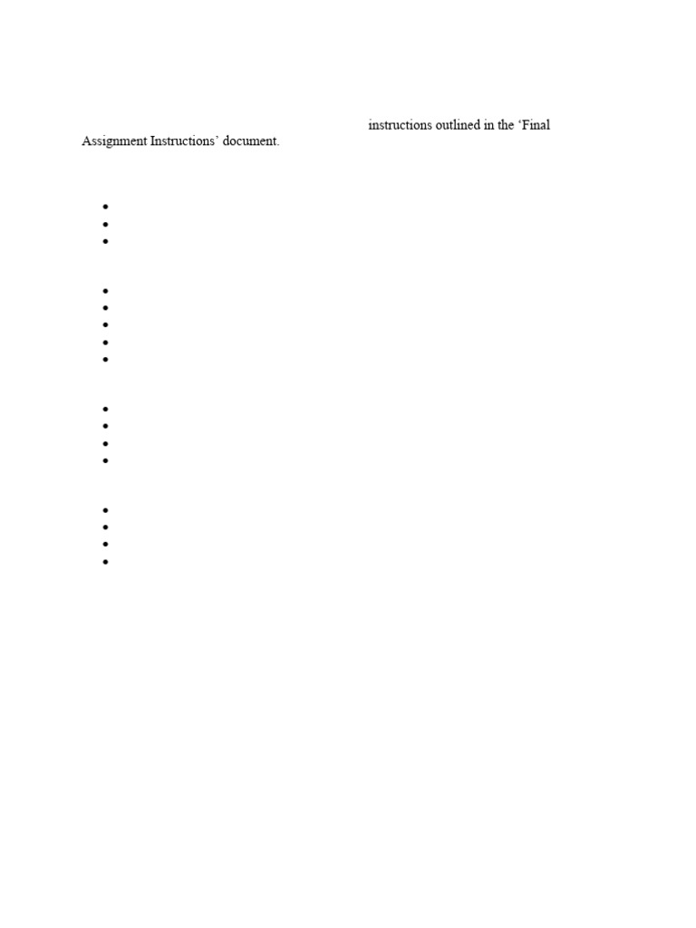 Final Assignment Formatting Guide | PDF