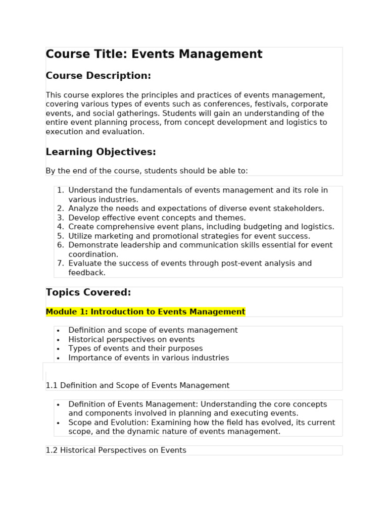MICE-syllabus | PDF | Digital Marketing | Target Audience MICE-syllabus | PDF | Digital Marketing | Target Audience