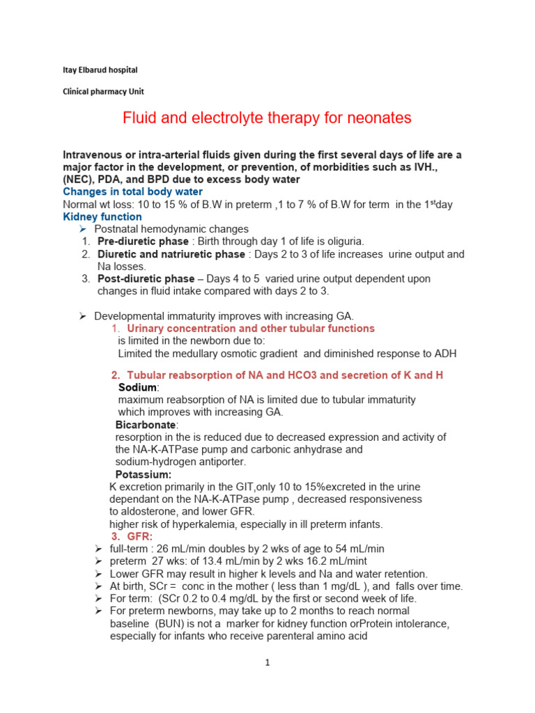 Fliud and Electrolyte Therapy | PDF | Glucose | Sodium
