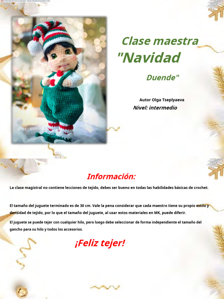 #Duende 2 | PDF | Tejer | Amigurumi