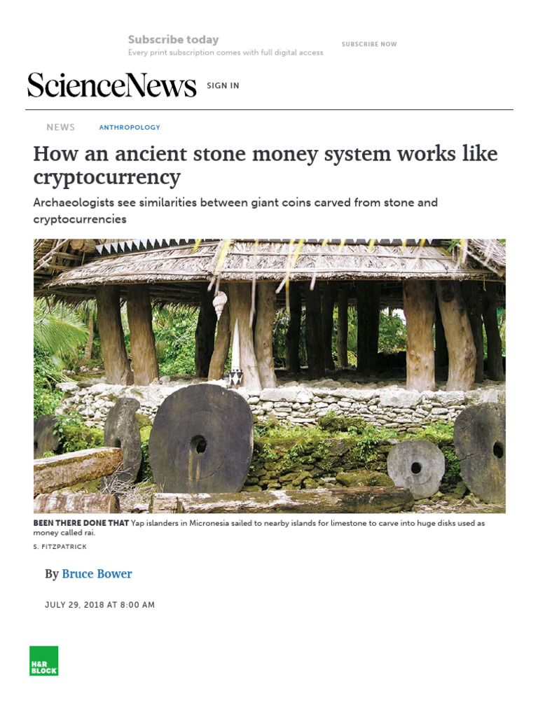 Ancient Stone Money and Cryptocurrency Links | PDF | Bitcoin ...