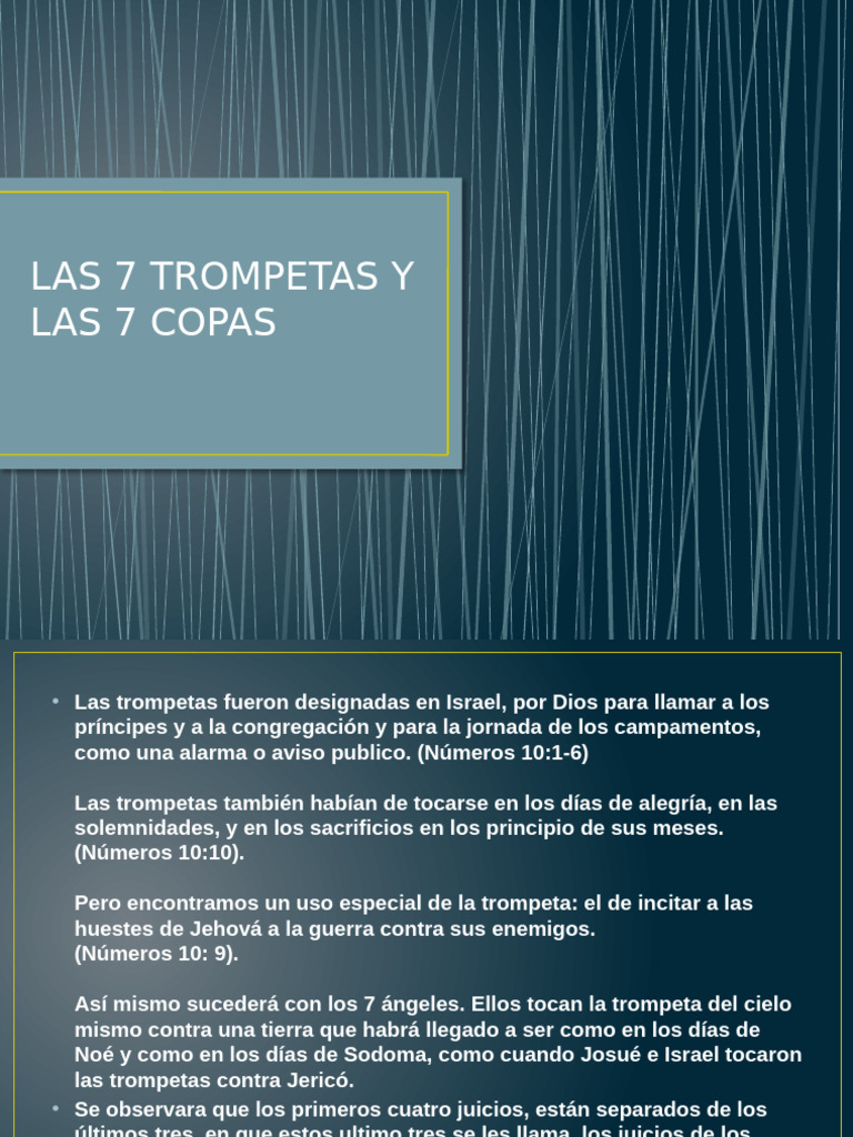 LAS 7 TROMPETAS Y LAS 7 COPAS | PDF | Armagedón | Creencia religiosa y ...
