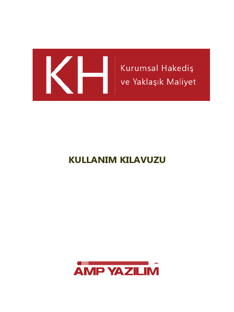 Kullanim Kilavuzu Amp Kurumsal Hakedis Ve Yaklasik Maliyet | PDF
