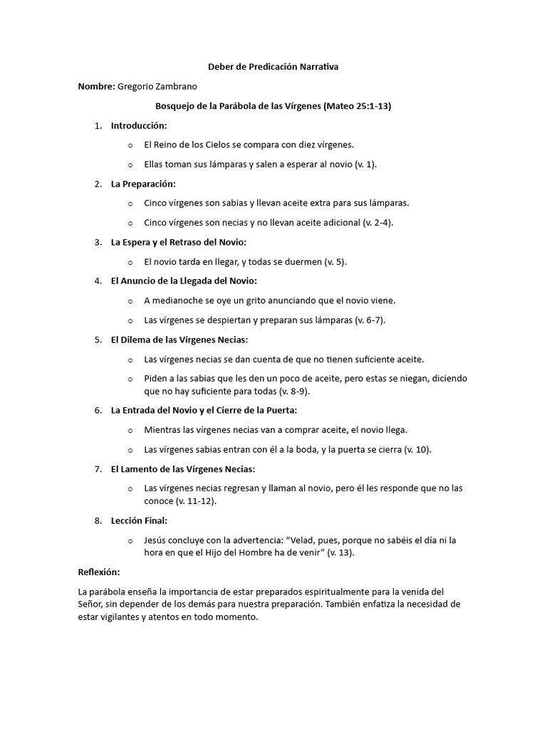 Deber Zambrano Gregorio | PDF