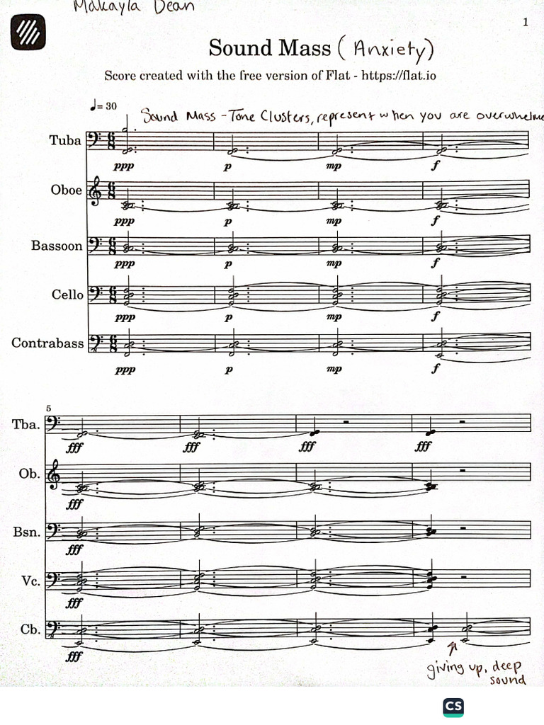 Sound Mass Composition | PDF
