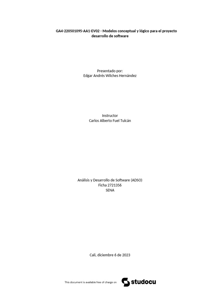 Ga4-220501095-Aa1-Ev02-Modelos-Conceptual-Y-Logico-Para-El-Proyecto PARA ENTREGAR | PDF ...